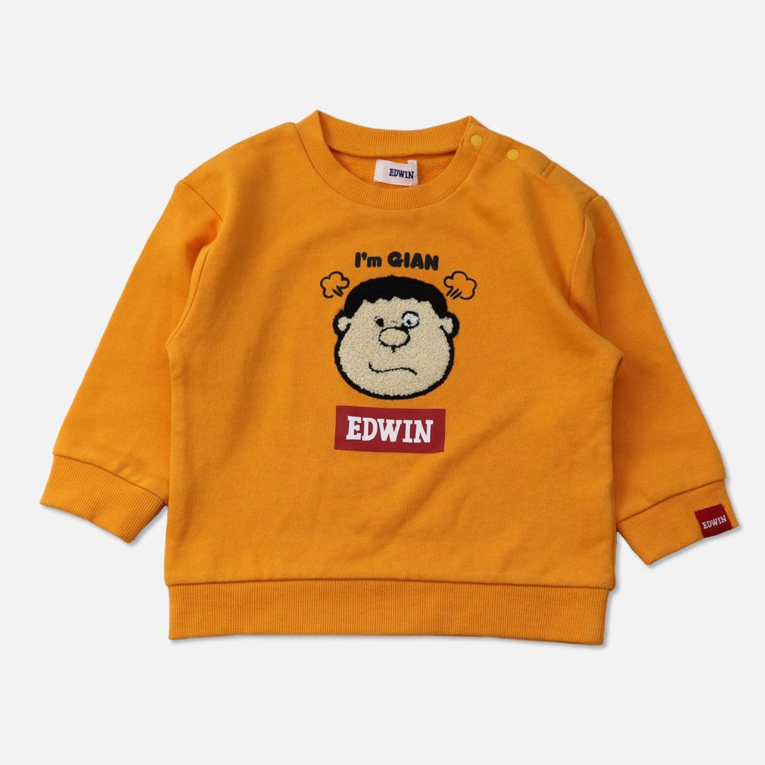 預訂 日本直送 BB Edwin X 多啦A夢 胖虎 長袖衛衣 80-130 cm, 兒童＆孕婦用品, 嬰兒及小童流行時尚 - Carousell