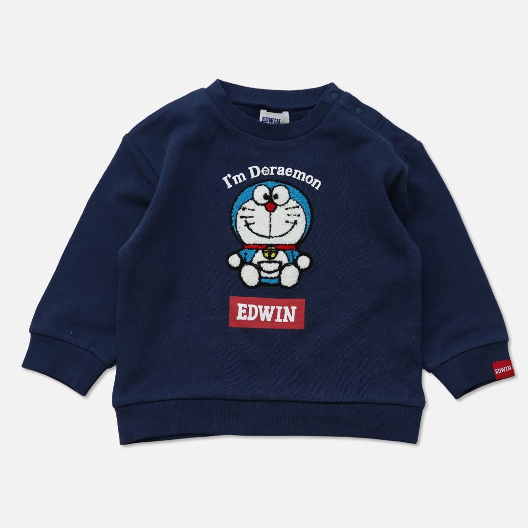 預訂 日本直送 BB Edwin X 多啦A夢 胖虎 長袖衛衣 80-130 cm, 兒童＆孕婦用品, 嬰兒及小童流行時尚 - Carousell