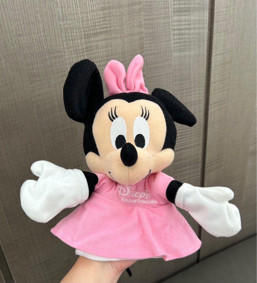 全新 米妮手偶 minnie hand puppet, 書籍、休閒與玩具, 玩具、公仔、桌遊在旋轉拍賣