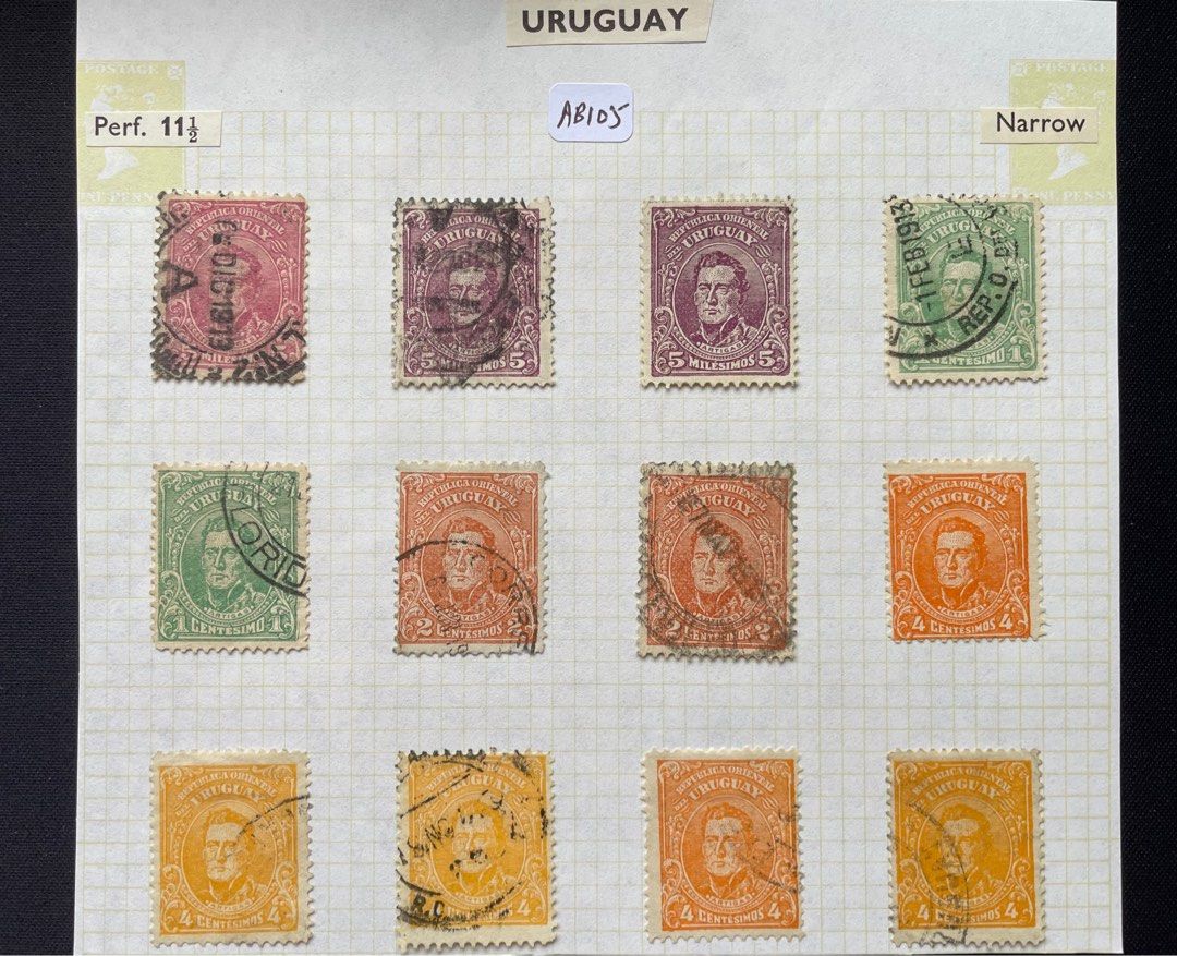 AB105 - South America Uruguay Famous People Mint & Fine Used ...