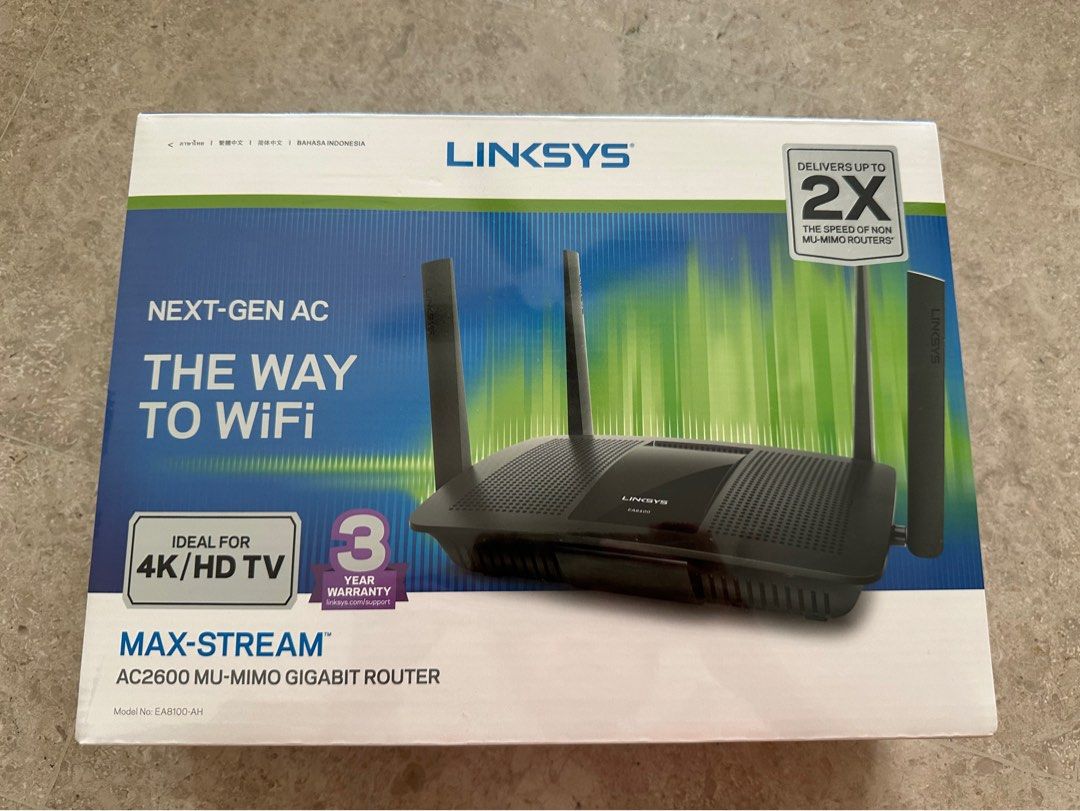 AC2600 Linksys Max-stream router, Computers & Tech, Parts & Accessories ...