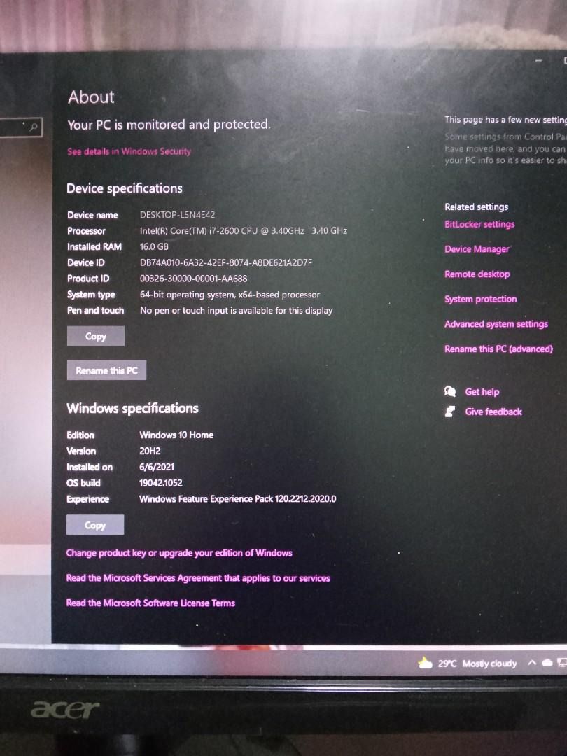 Acer Predator i7, Computers & Tech, Desktops on Carousell