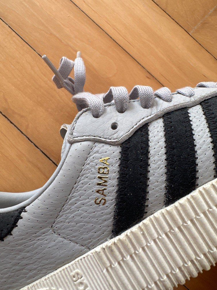 Adidas SAMBA thick sole sneakers 39.5, Women's Fashion, Footwear ...