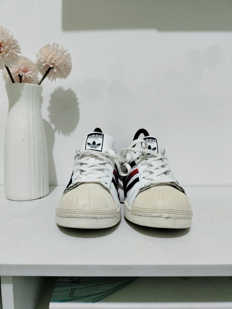 ADIDAS SUPERSTAR FD DARK BLUE, Fesyen Wanita, Sepatu di Carousell