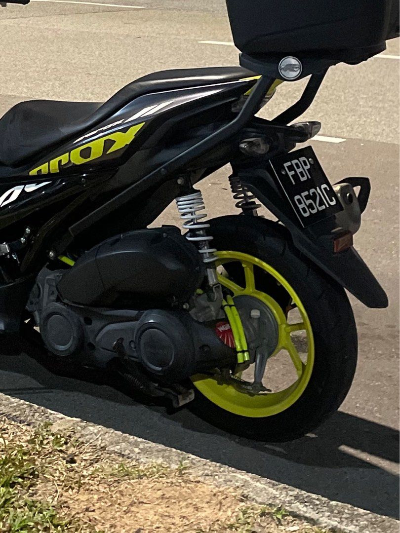 Aerox box rack, Motorcycles, Motorcycle Accessories on Carousell