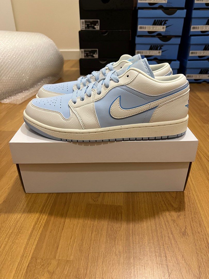 Air Jordan 1 Low Reverse Ice Blue, Men's Fashion, Footwear, Sneakers on ...