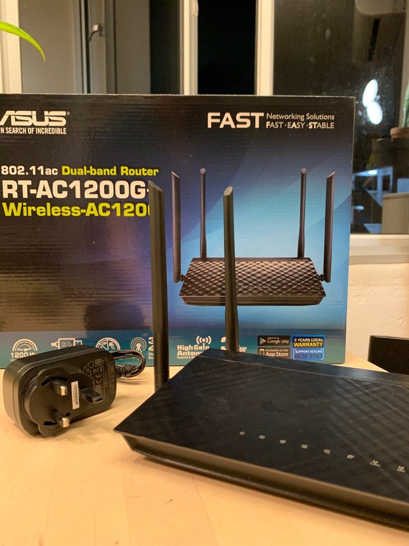 ASUS RT-AC1200G+ Dual-band Router AC1200, Computers & Tech, Parts ...