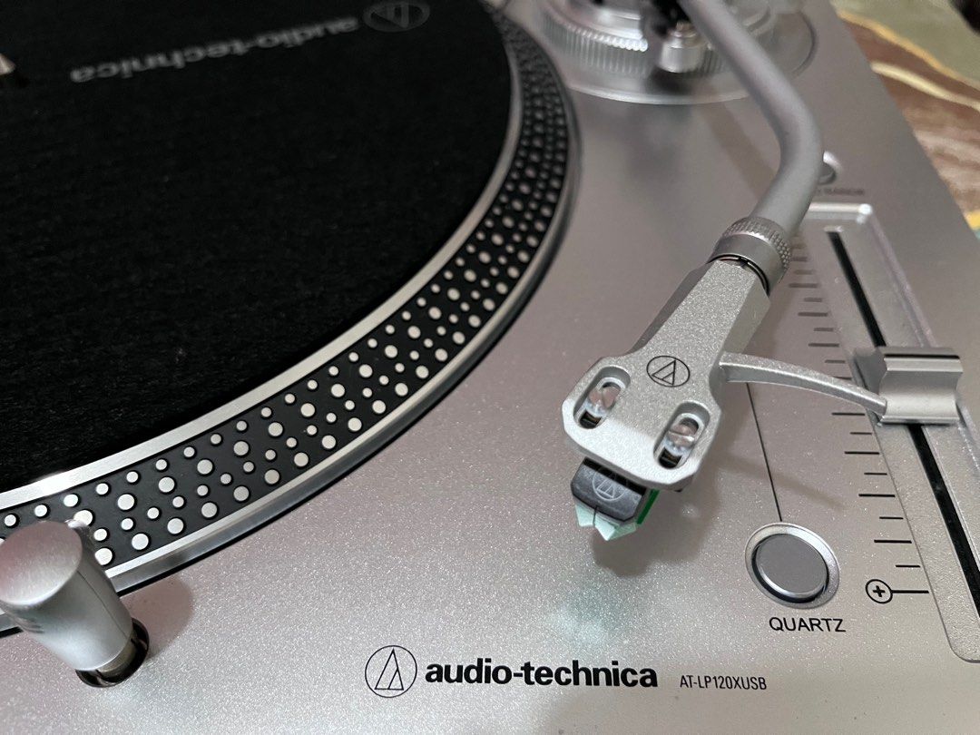 Audio-Technica AT-LP120XUSB Direct-Drive Turntable, Silver (Analog ...