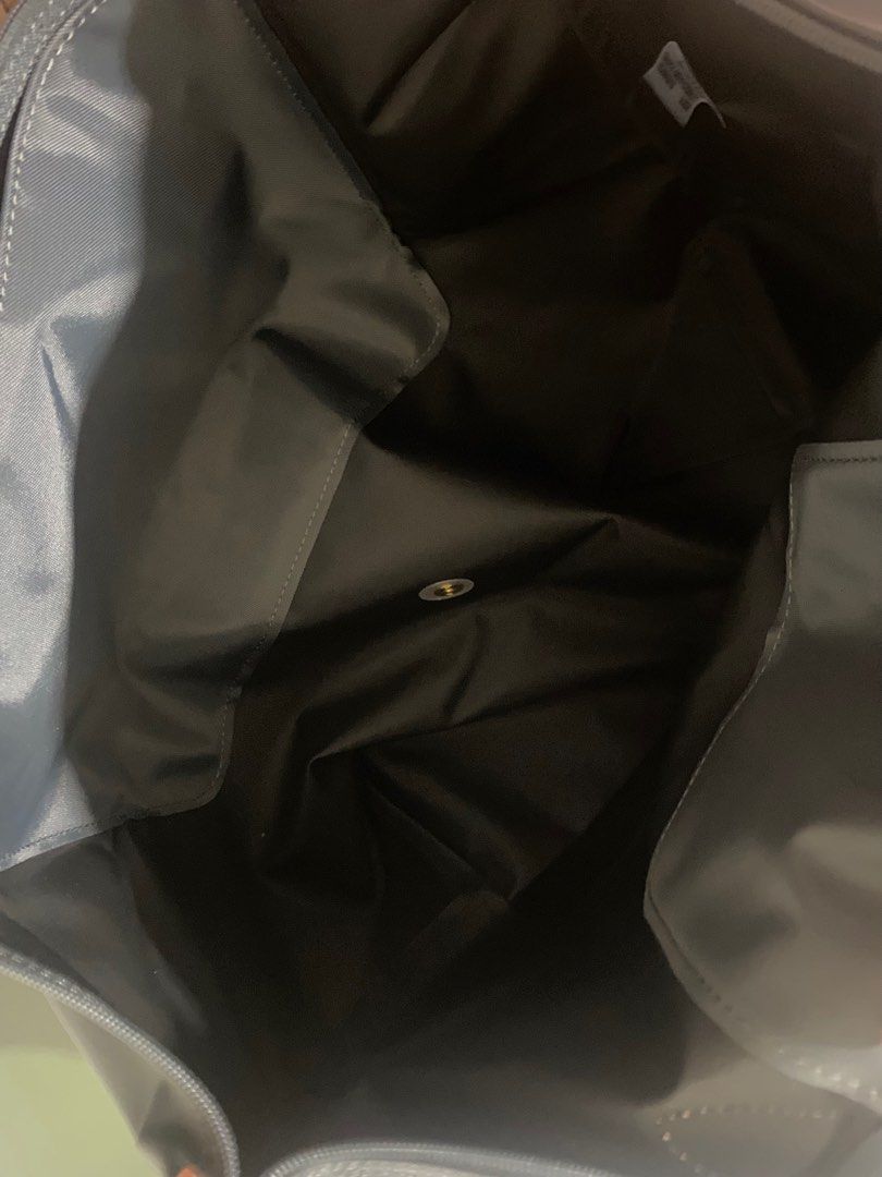 AUTHENTIC Longchamp Le Pliage Large Long Handle Graphite, Luxury, Bags ...