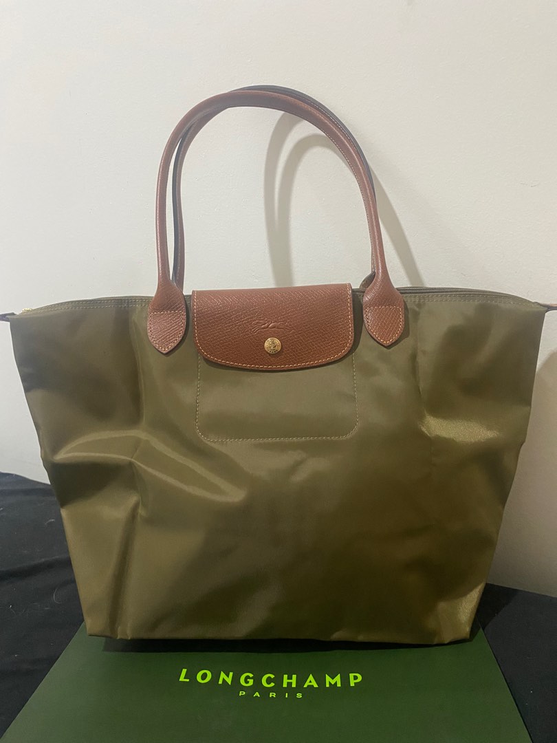 AUTHENTIC Longchamp Le Pliage Large Long Handle, Luxury, Bags & Wallets ...