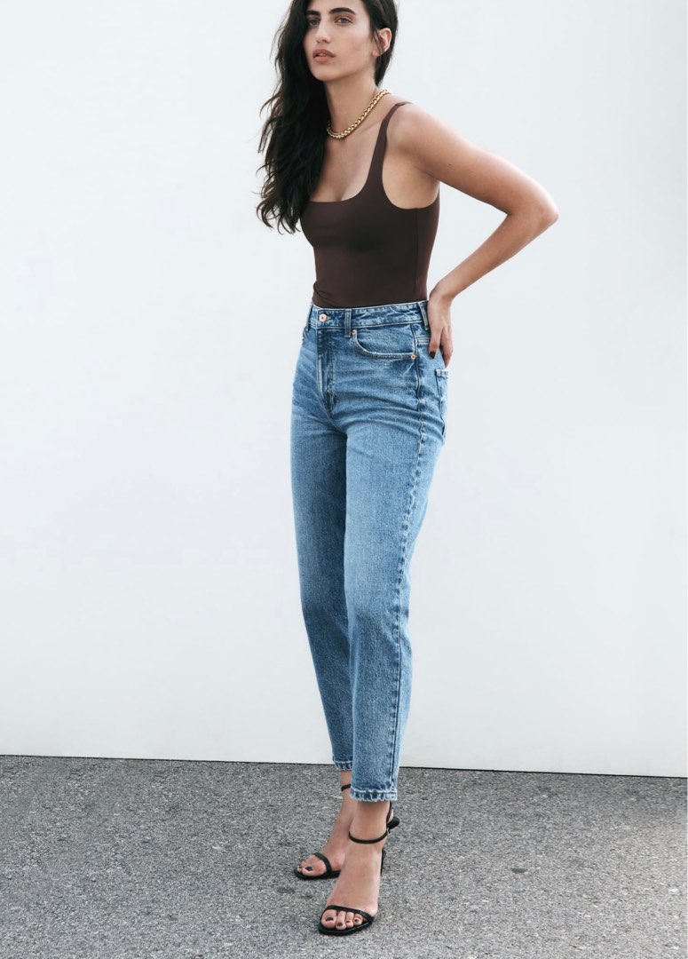 Authentic Zara Mom Jeans, Women's Fashion, Bottoms, Jeans on Carousell