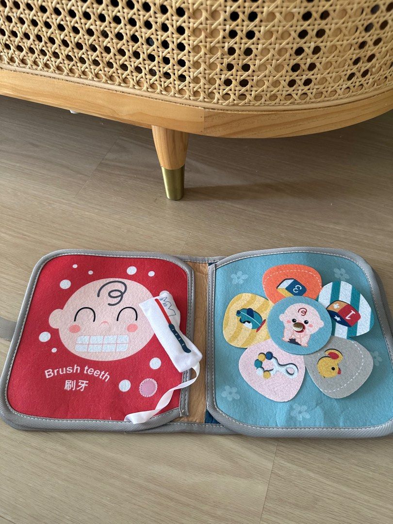 Baby cloth activity book busy book quiet book - Baby series, Babies ...