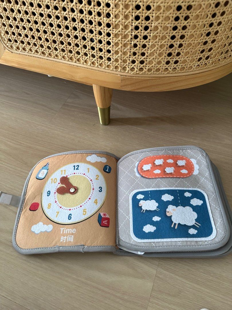 Baby cloth activity book busy book quiet book - Baby series, Babies ...