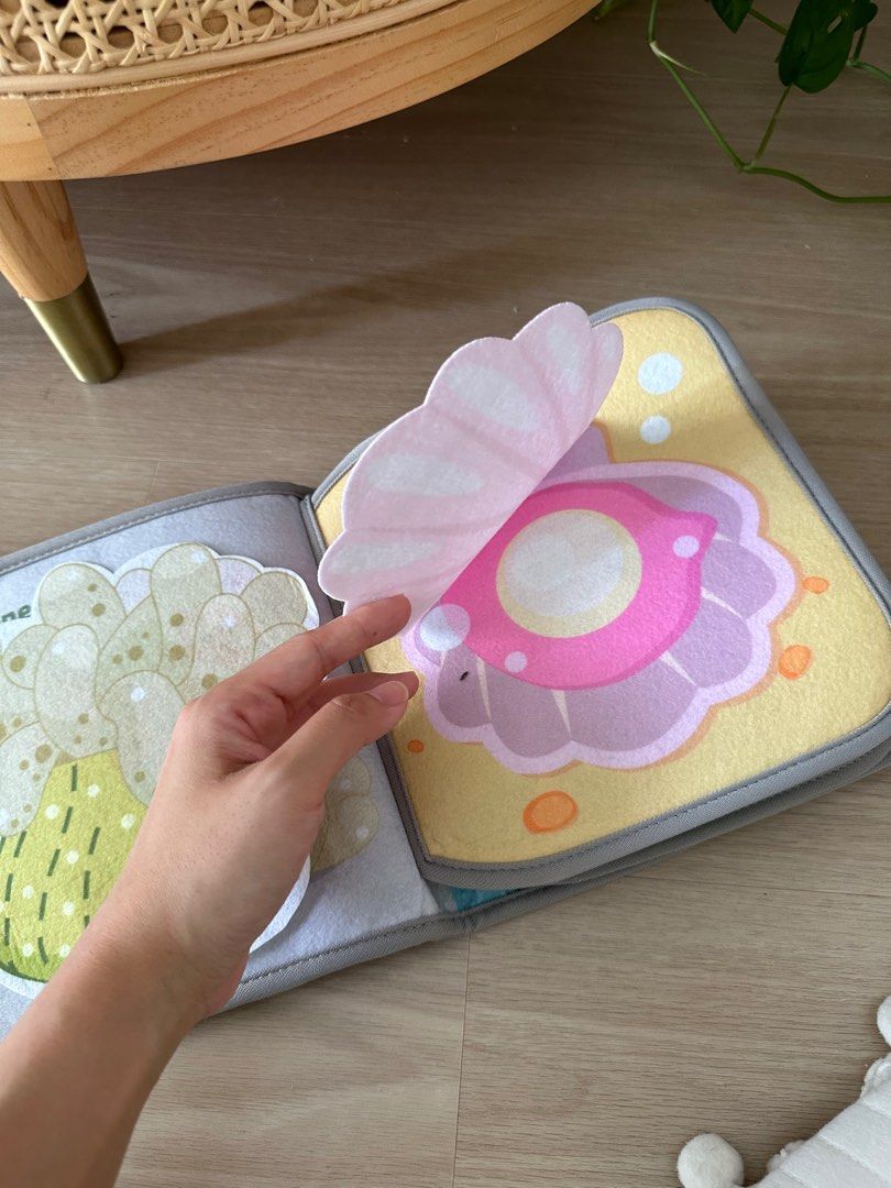 Baby cloth activity book busy book quiet book travel toy - ocean ...