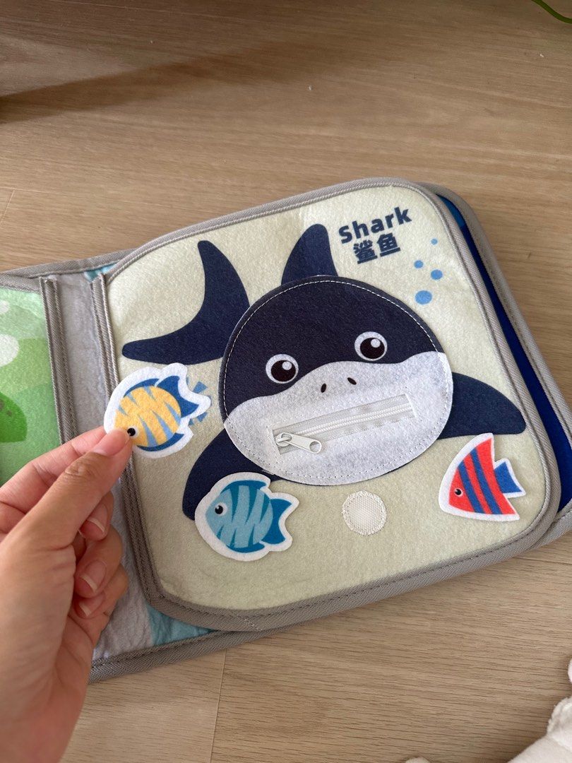 Baby cloth activity book busy book quiet book travel toy - ocean ...