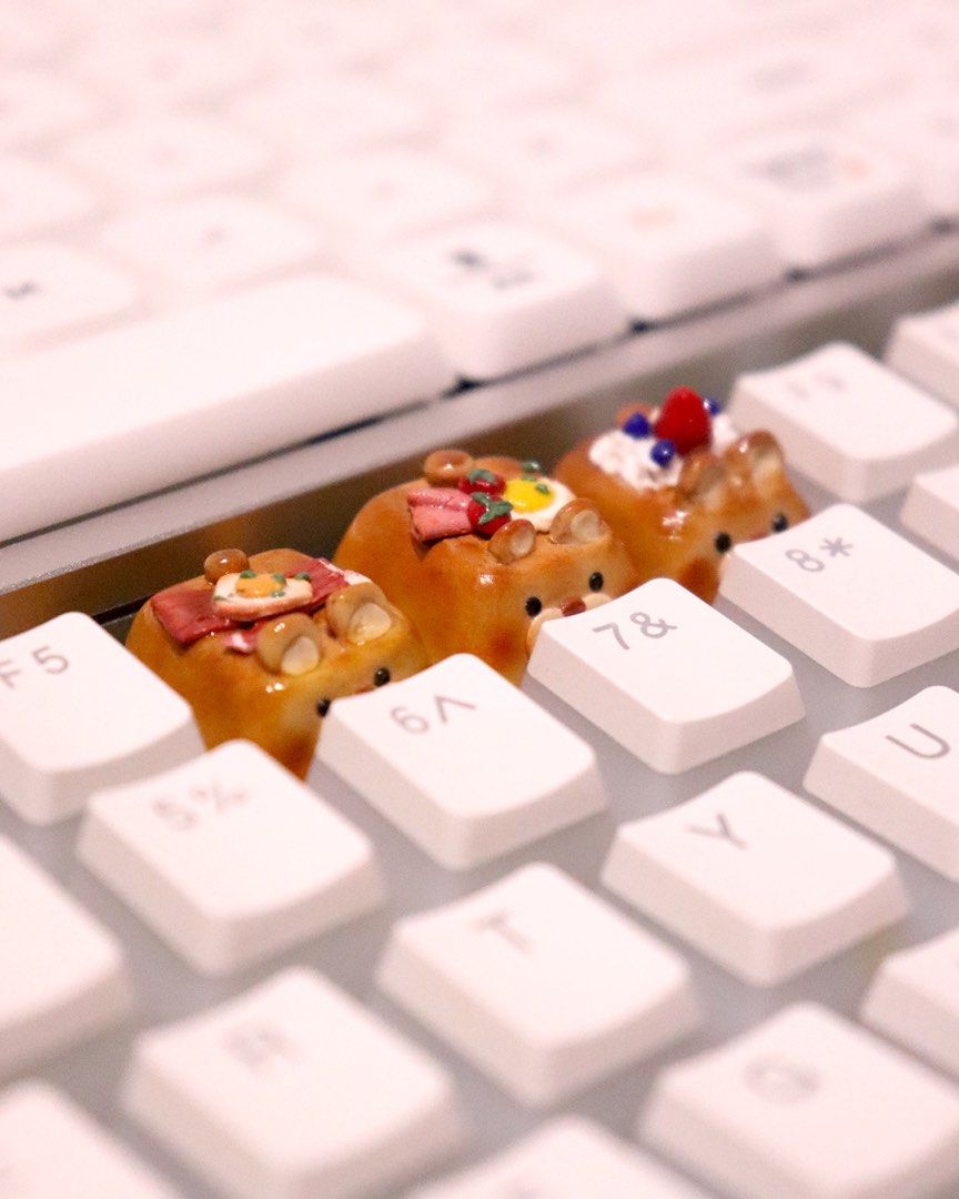 Bear Toast Keycap, Computers & Tech, Parts & Accessories, Computer ...