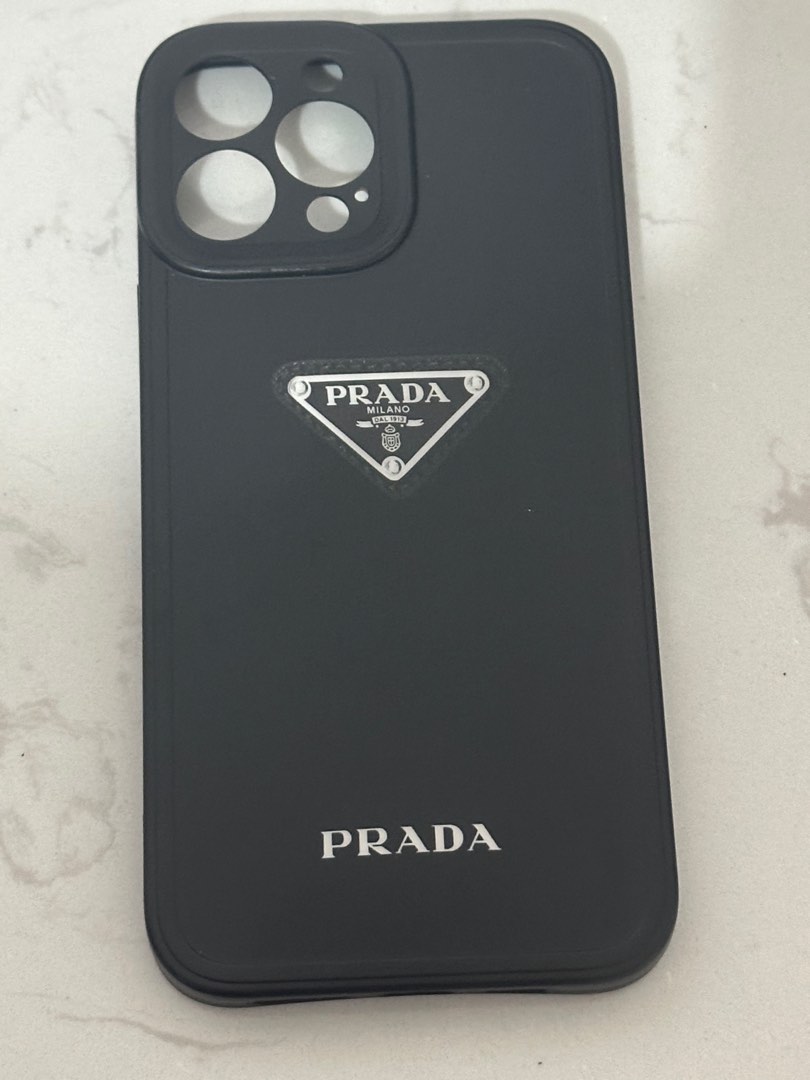 Black Prada iPhone 13 Pro Max Casing, Mobile Phones & Gadgets, Mobile & Gadget Accessories ...