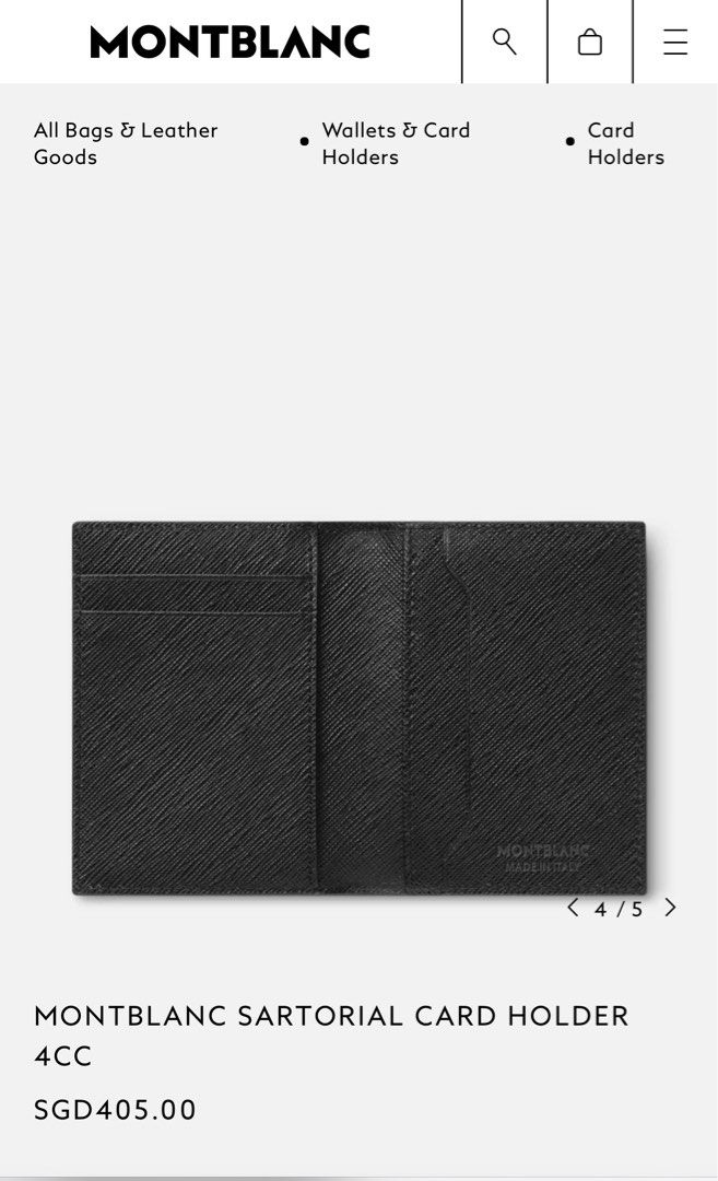 Brand New Mont Blanc sartorial Card Holder, Men's Fashion, Watches ...