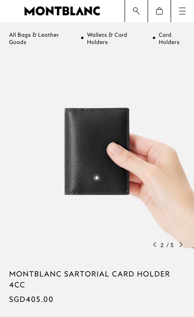 Brand New Mont Blanc sartorial Card Holder, Men's Fashion, Watches ...
