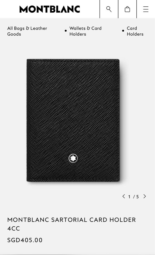 Brand New Mont Blanc sartorial Card Holder, Men's Fashion, Watches ...