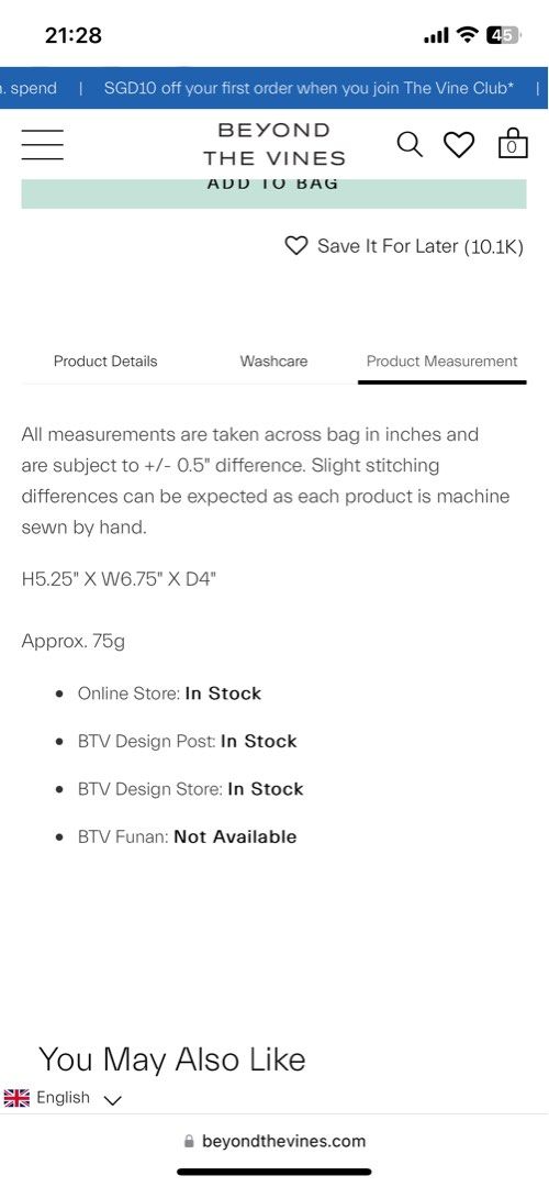 BTV Beyond the Vines Micro Dumpling Bag in Olive, Women's Fashion, Bags ...