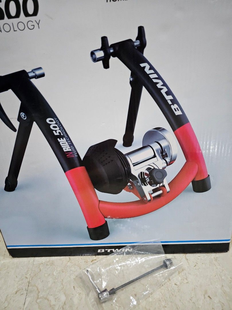 Decathlon Btwin 500 road bike inride trainer fluid tech, Sports ...