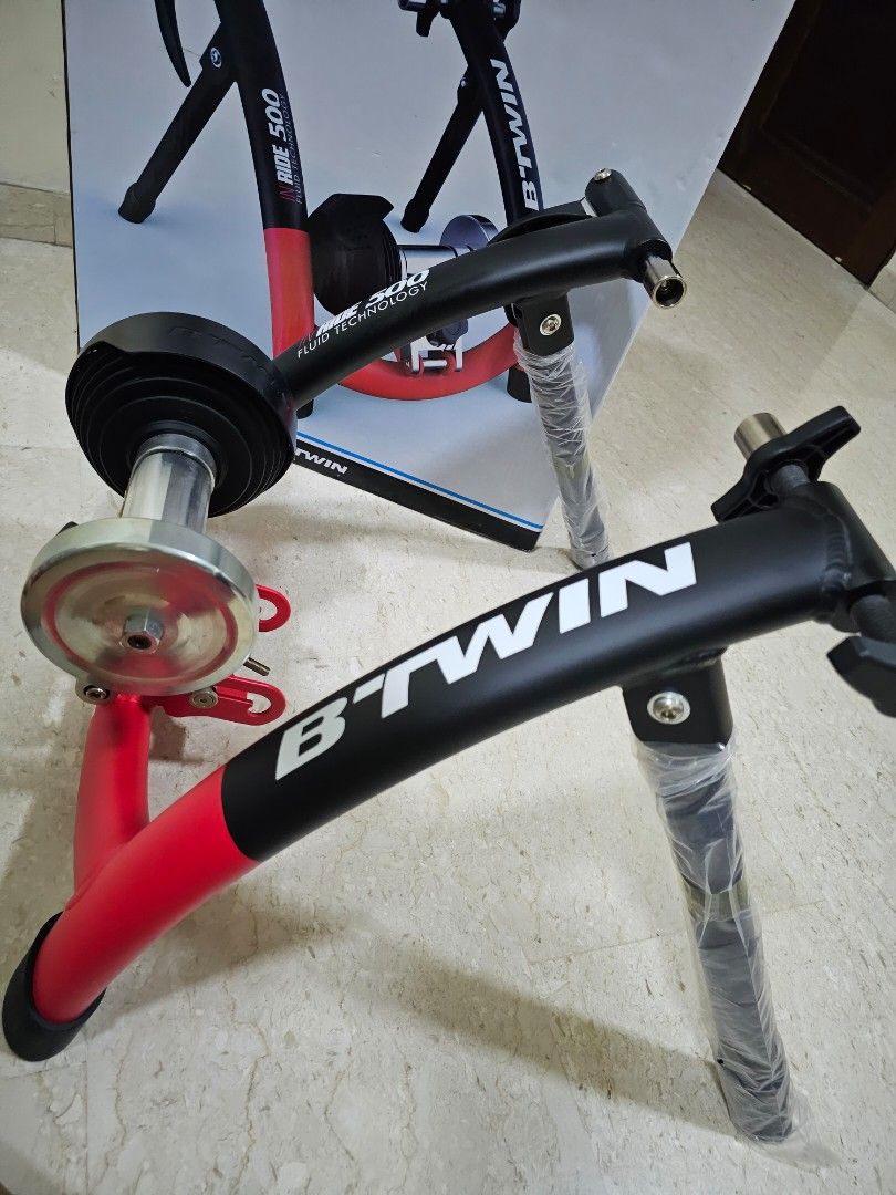 Decathlon Btwin 500 road bike inride trainer fluid tech, Sports ...