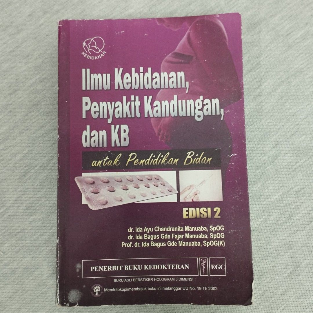 Buku Ilmu Kebidanan, Penyakit Kandungan dan KB untuk Pendidikan Bidan, Buku & Alat Tulis, Buku ...