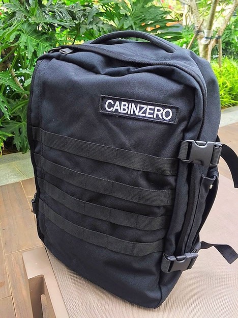 Cabinzero Military Backpack Absolute Black 28L, Men's Fashion, Bags, Backpacks on Carousell