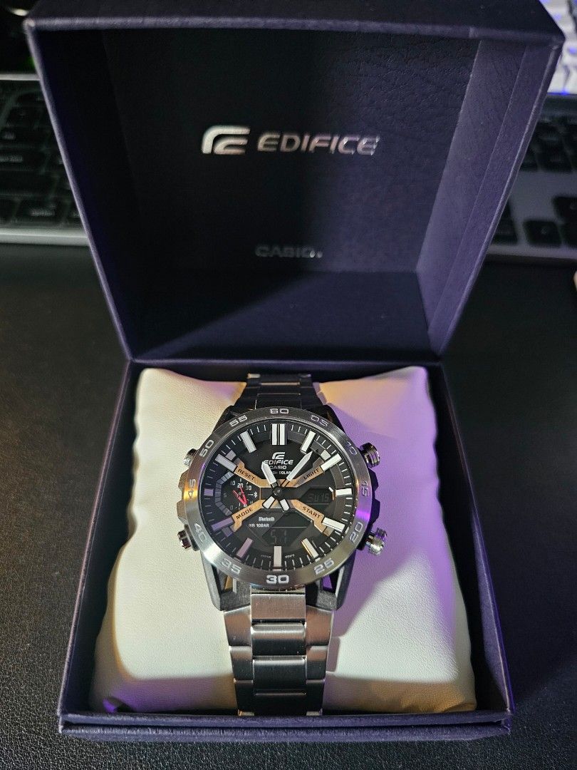 Casio Edifice ECB, Men's Fashion, Watches & Accessories, Watches on ...