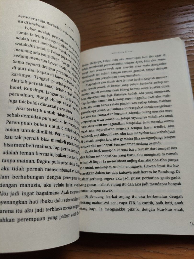 Cerita Cinta Enrico - Ayu Utami, Buku & Alat Tulis, Buku di Carousell