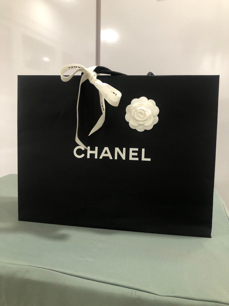 Chanel Paper Bag with ribbon, Luxury, Accessories on Carousell