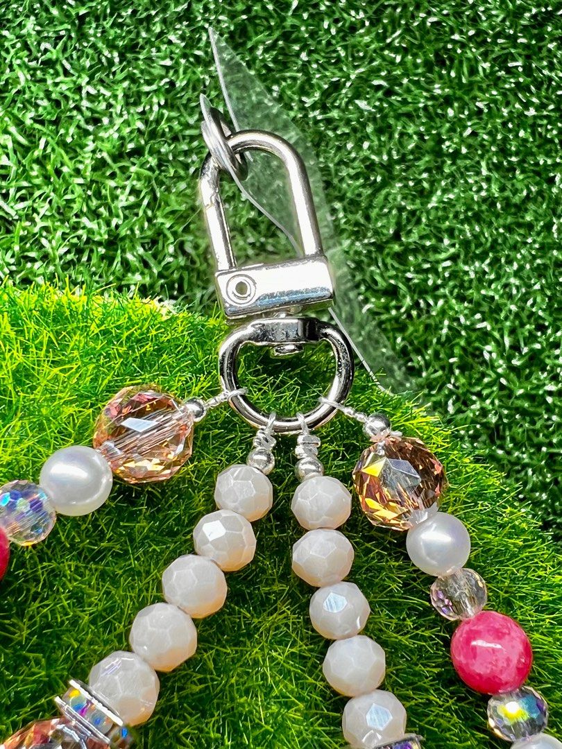 Cherry blossom Rhodonite handphone chains, Hobbies & Toys, Memorabilia ...