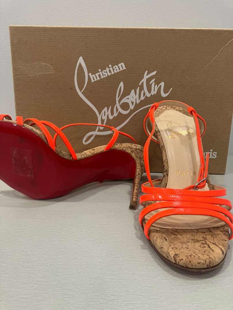 Christian Louboutin wedge heel, Luxury, Sneakers & Footwear on Carousell