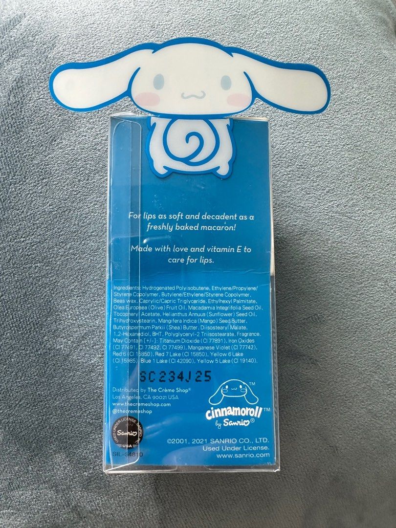 Cinnamoroll macaron lip balm - limited edition, Beauty & Personal Care ...