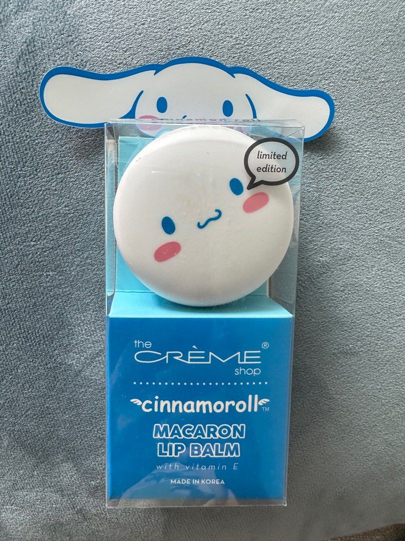 Cinnamoroll macaron lip balm - limited edition, Beauty & Personal Care ...