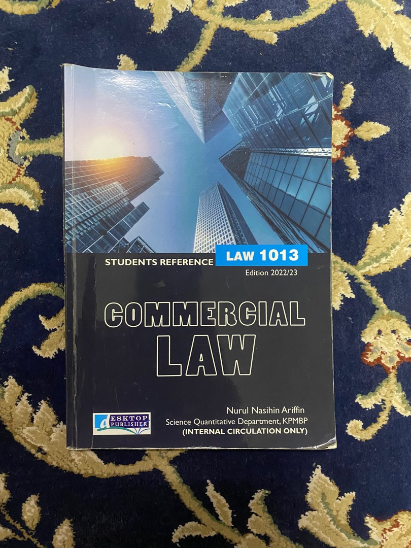 Commercial Law Textbook, Hobbies & Toys, Books & Magazines, Textbooks ...