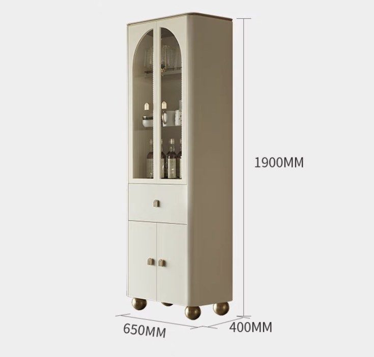 Cream display cabinet/ wine cabinet, Furniture & Home Living, Furniture ...