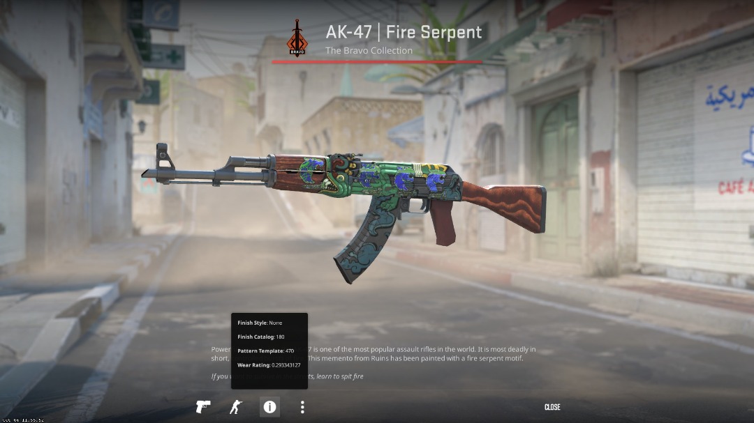 CSGO CS2 AK-47 Fire Serpent FT, Video Gaming, Gaming Accessories, In ...