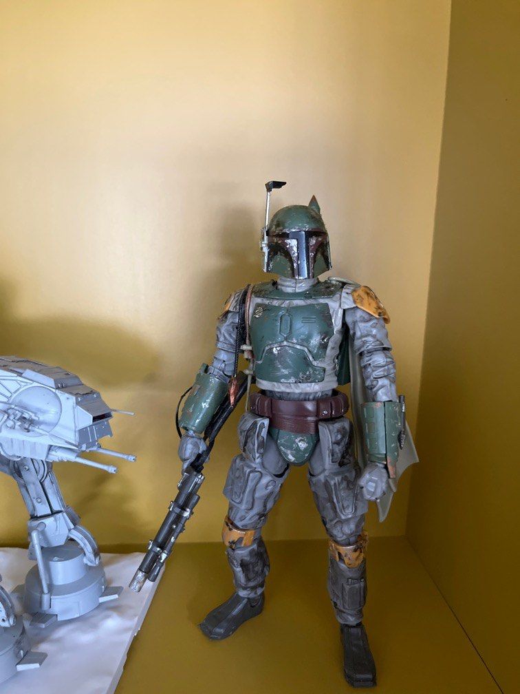 Custom painted AT AT and Bobafett Bandai Star Wars collections, Hobbies ...