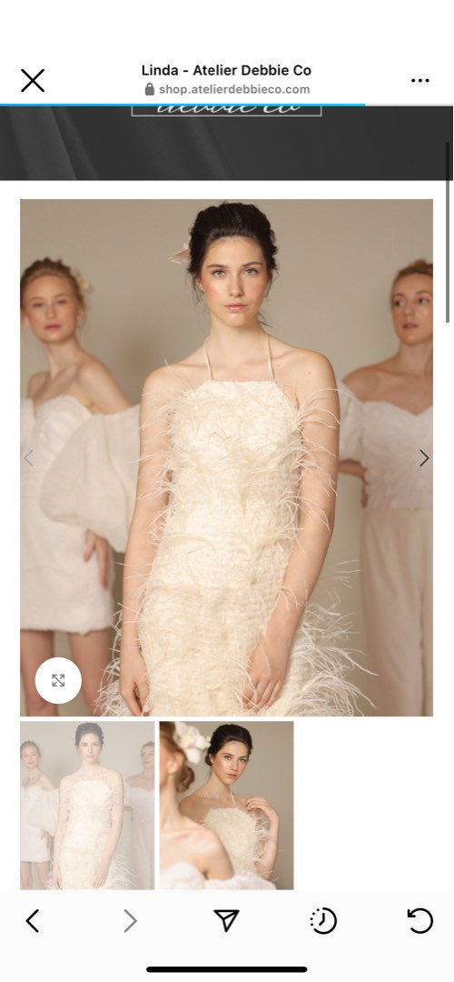 DEBBIE CO LINDA FEATHER DRESS, Women's Fashion, Dresses & Sets, Evening ...