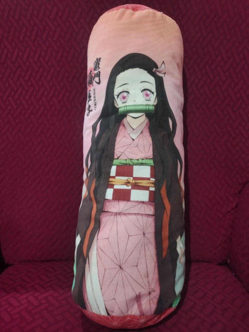 Demon Slayer Tanjiro & Nezuko Hotdog Pillow (DS), Hobbies & Toys, Toys ...