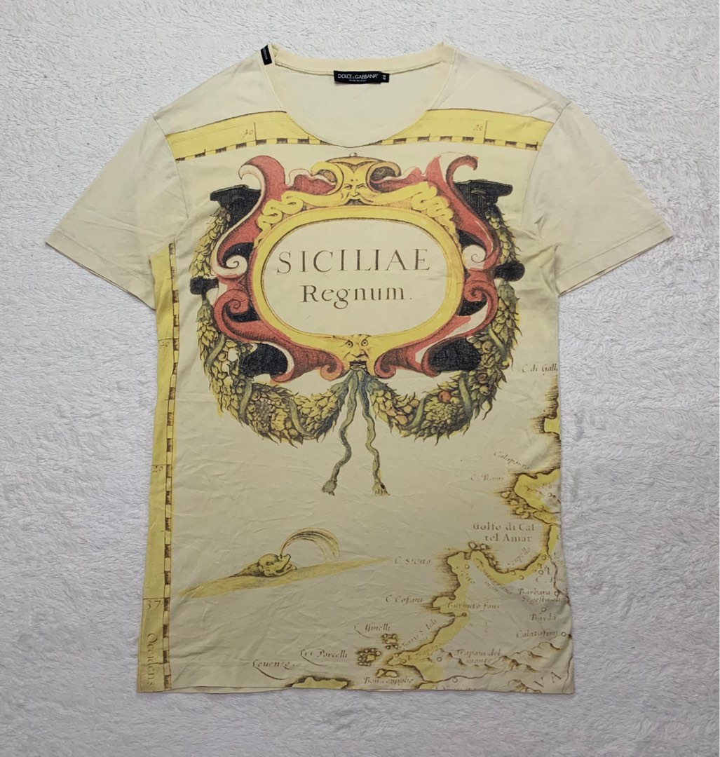 D&G - Dolce and Gabanna Sicilia Regnum Shirt, Luxury, Apparel on Carousell