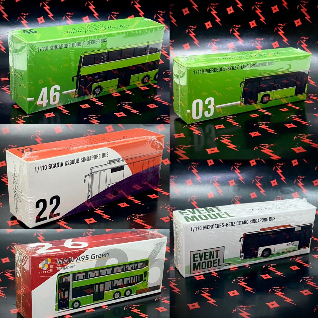 Diecast 1/110 Singapore Bus SBS Double Decker Mercedes Benz Citaro ...