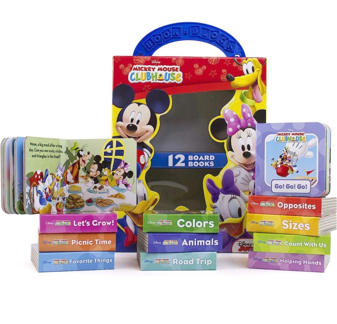 Disney book Disney my first library Mickey Mouse bb書, 兒童＆孕婦用品, 嬰兒玩具 ...