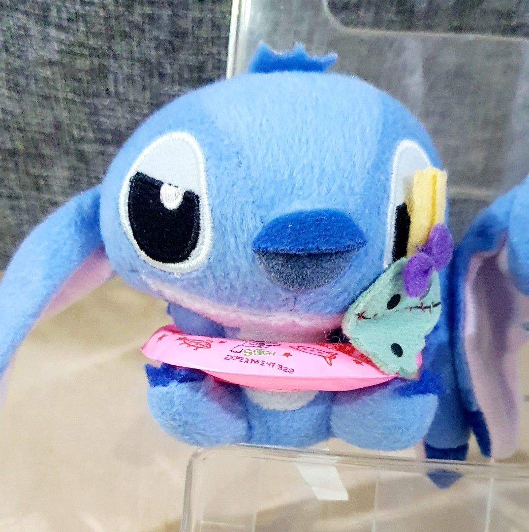 Disney Stitch plush keychain pair 10cm, Hobbies & Toys, Toys & Games on ...