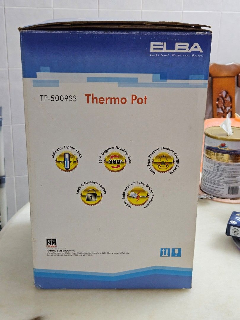 ELBA Thermo Pot, TV & Home Appliances, Kitchen Appliances, Kettles ...
