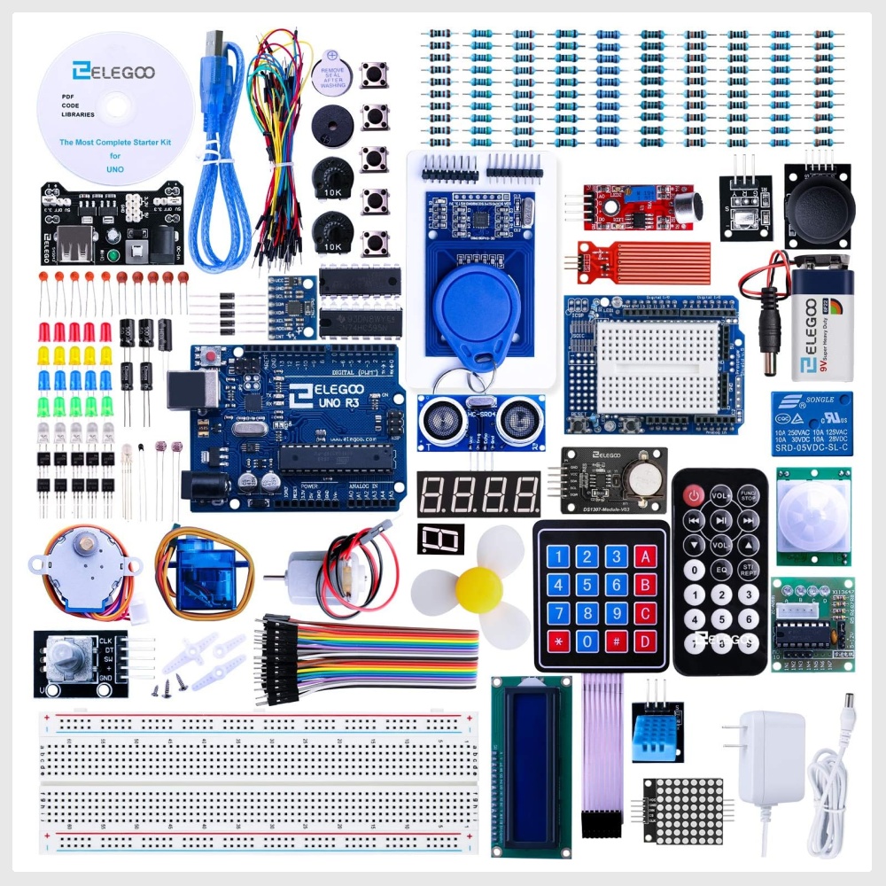 ELEGOO UNO R3 Project Most Complete Starter Kit w/Tutorial Compatible ...