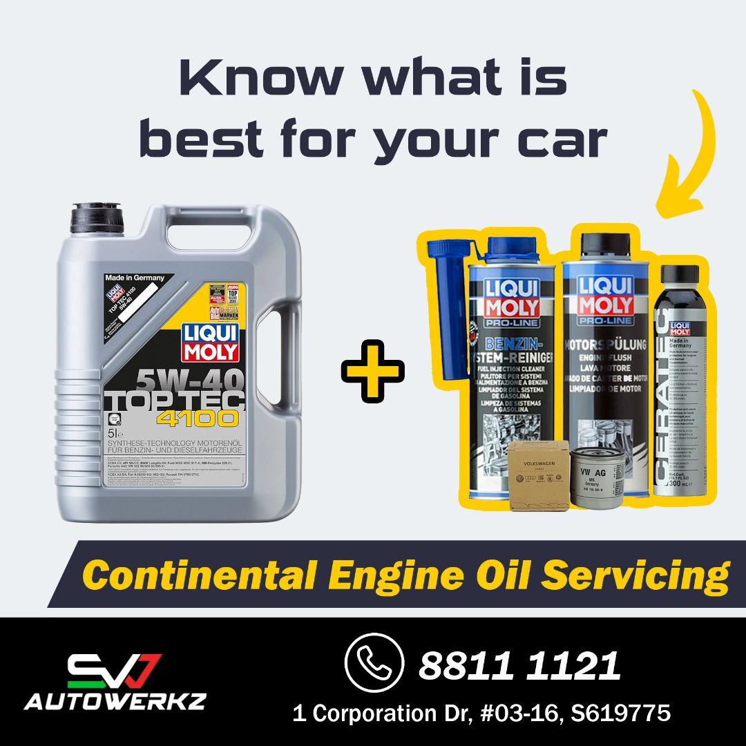 [New Promo] Continental Engine Oil Servicing, 5W40 Oil Change Package ...