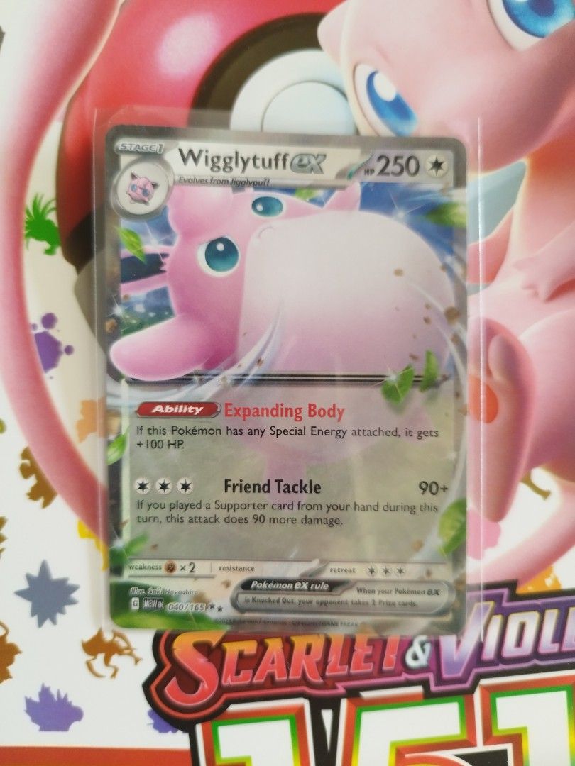 English 151 Wigglytuff EX, Hobbies & Toys, Toys & Games on Carousell